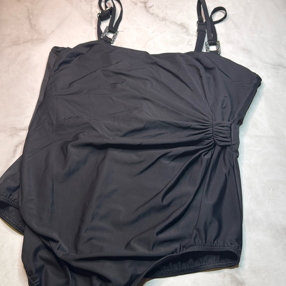Miraclesuit Estilo One Piece Swimsuit With Crystal Ac… - Gem